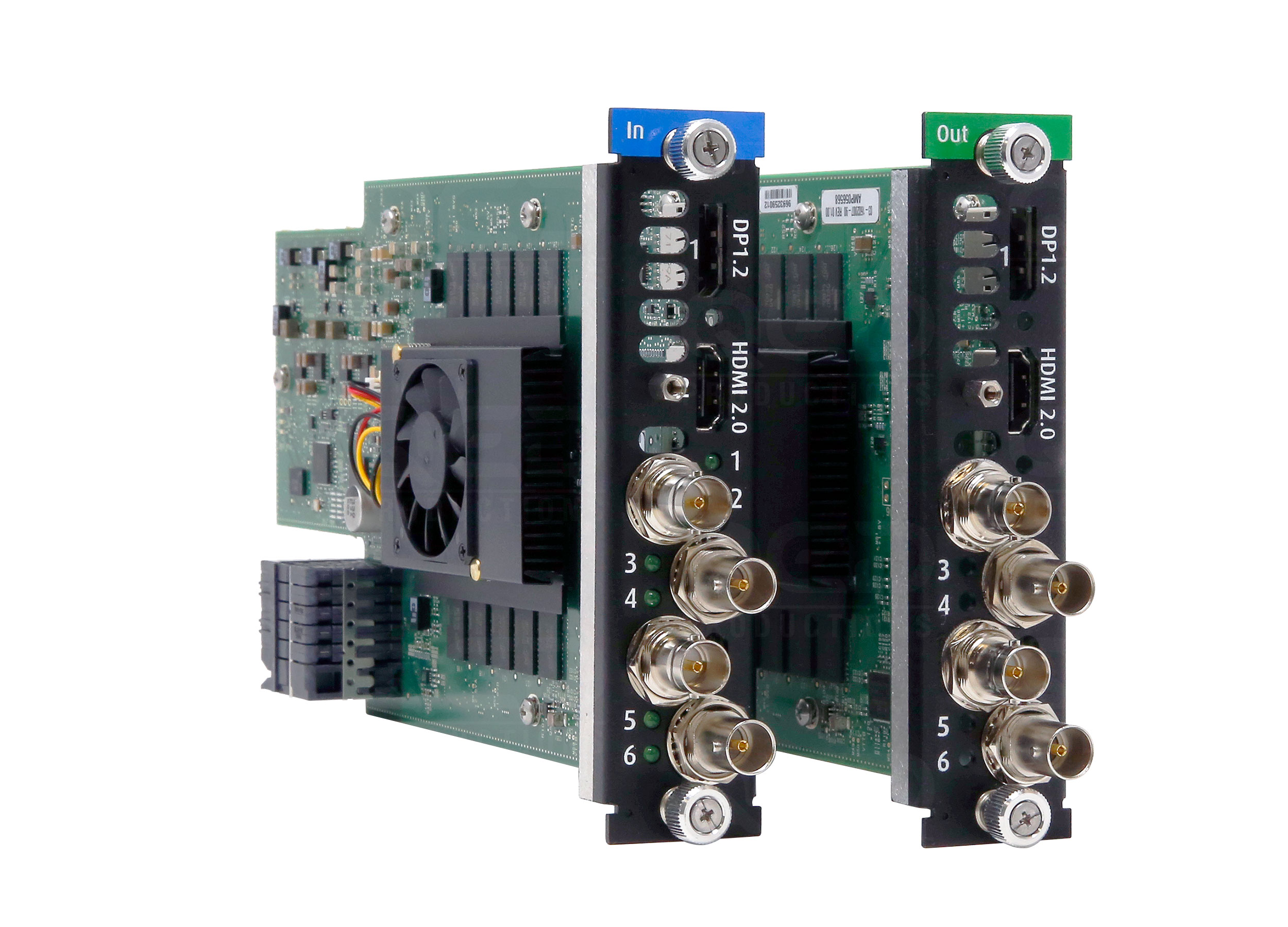 QED Productions | Equipment | Barco 4K60 Tri-combo cards